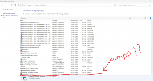 How to Uninstall Xampp from your machine when it is not visible in ...