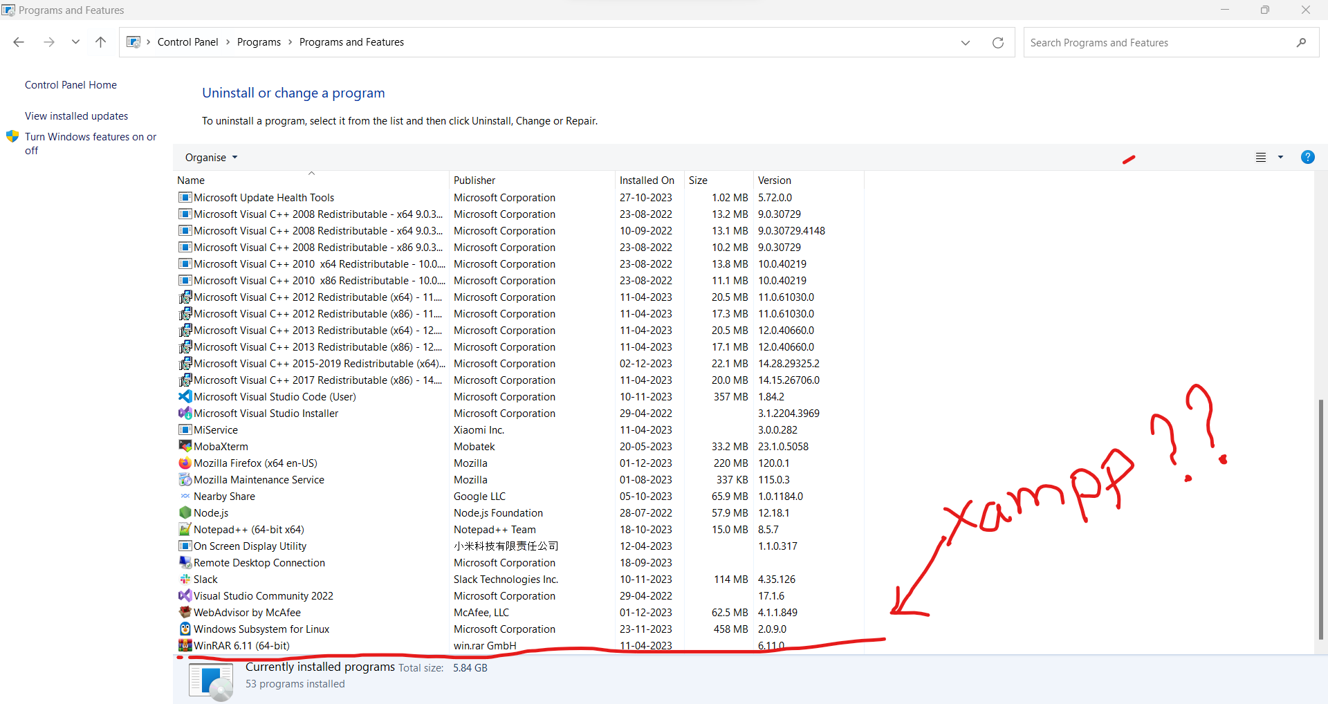 How to Uninstall Xampp from your machine when it is not visible in Control panel programs ...