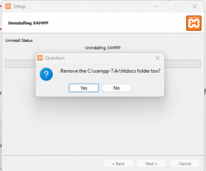How to Uninstall Xampp from your machine when it is not visible in Control panel programs ...